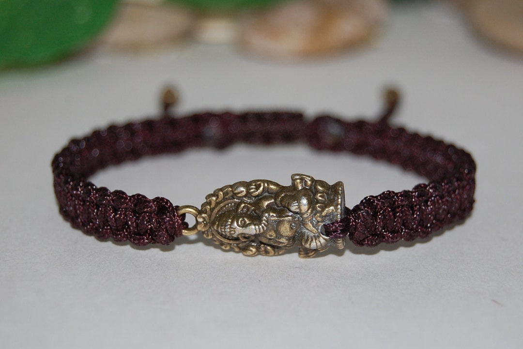 Elephant God Bracelet,ganesh Hindu,string Bracelet,shamballa Bracelet ...