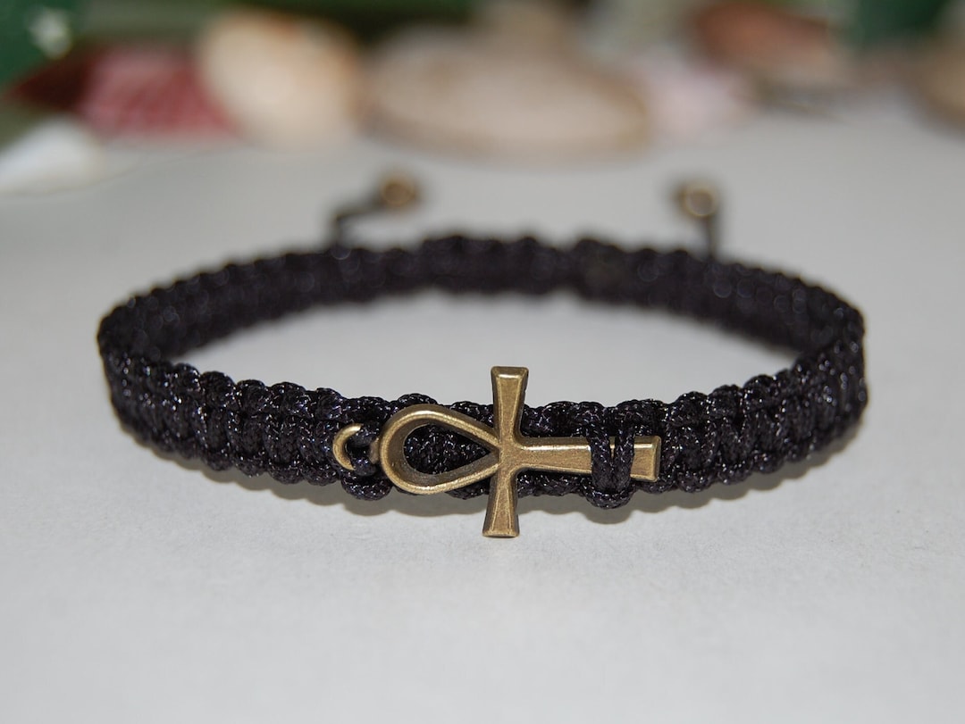 Ankh Cross Bracelet,ankh String Bracelet,bronze Ankh Cross Bracelet ...