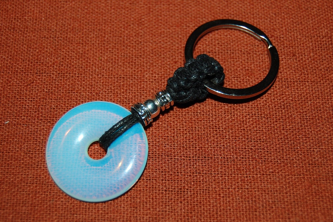 Opal Keychain,good Luck Keychain,opalite Keychain,protection,good ...