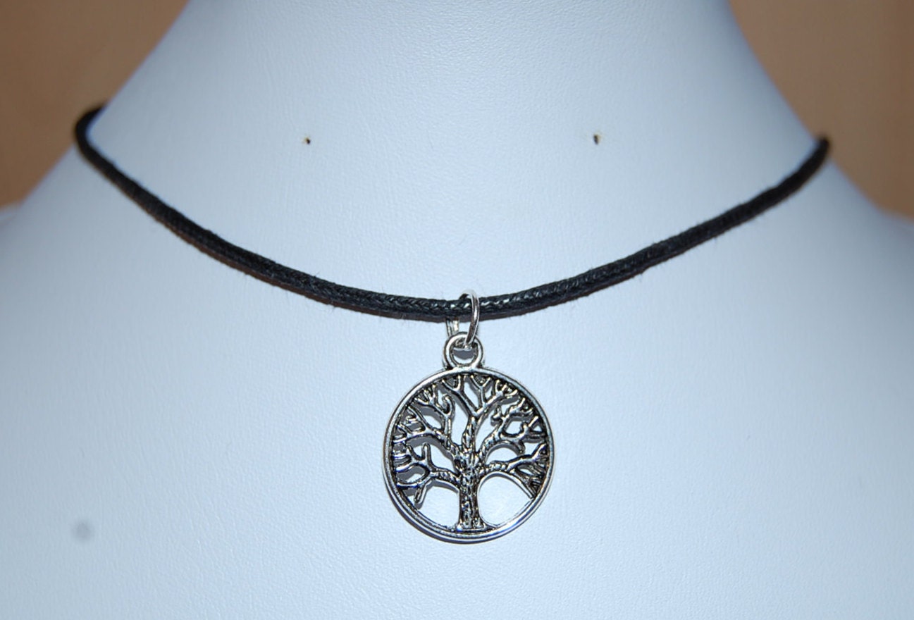 Women Leather Tree Necklace - Etsy