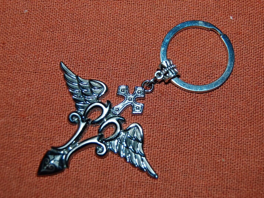 St Michael Sword Keychain,st Michael Keychain,st Michael Guardian Angel ...