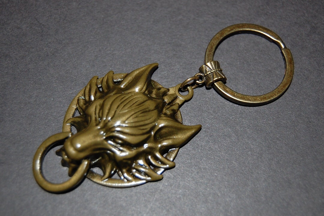 Wolf Keychain,sky Wolf Keyring,zipper Pull Wolf Gift,wolf Head Keychain ...