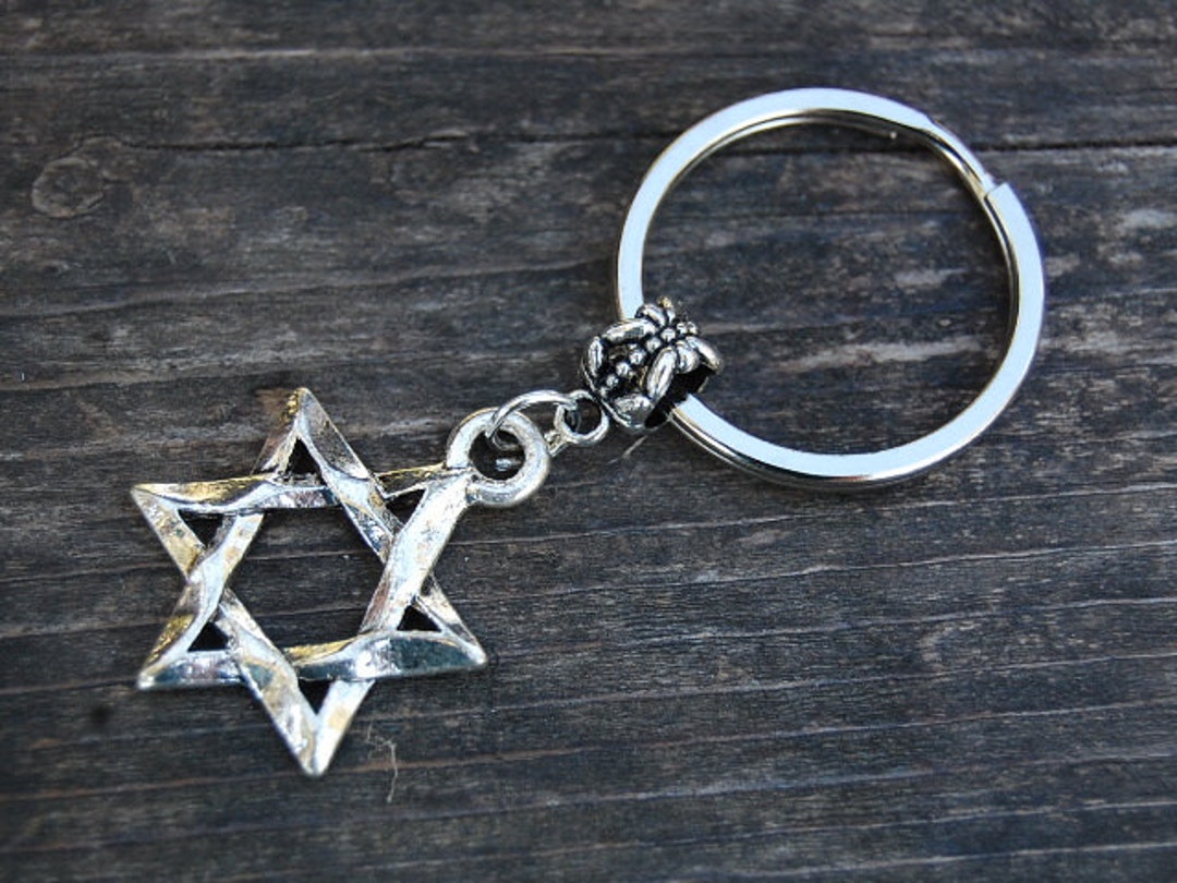 Star of David Keychain,hexagram Key Chain,car,bag,purse,spirituality ...