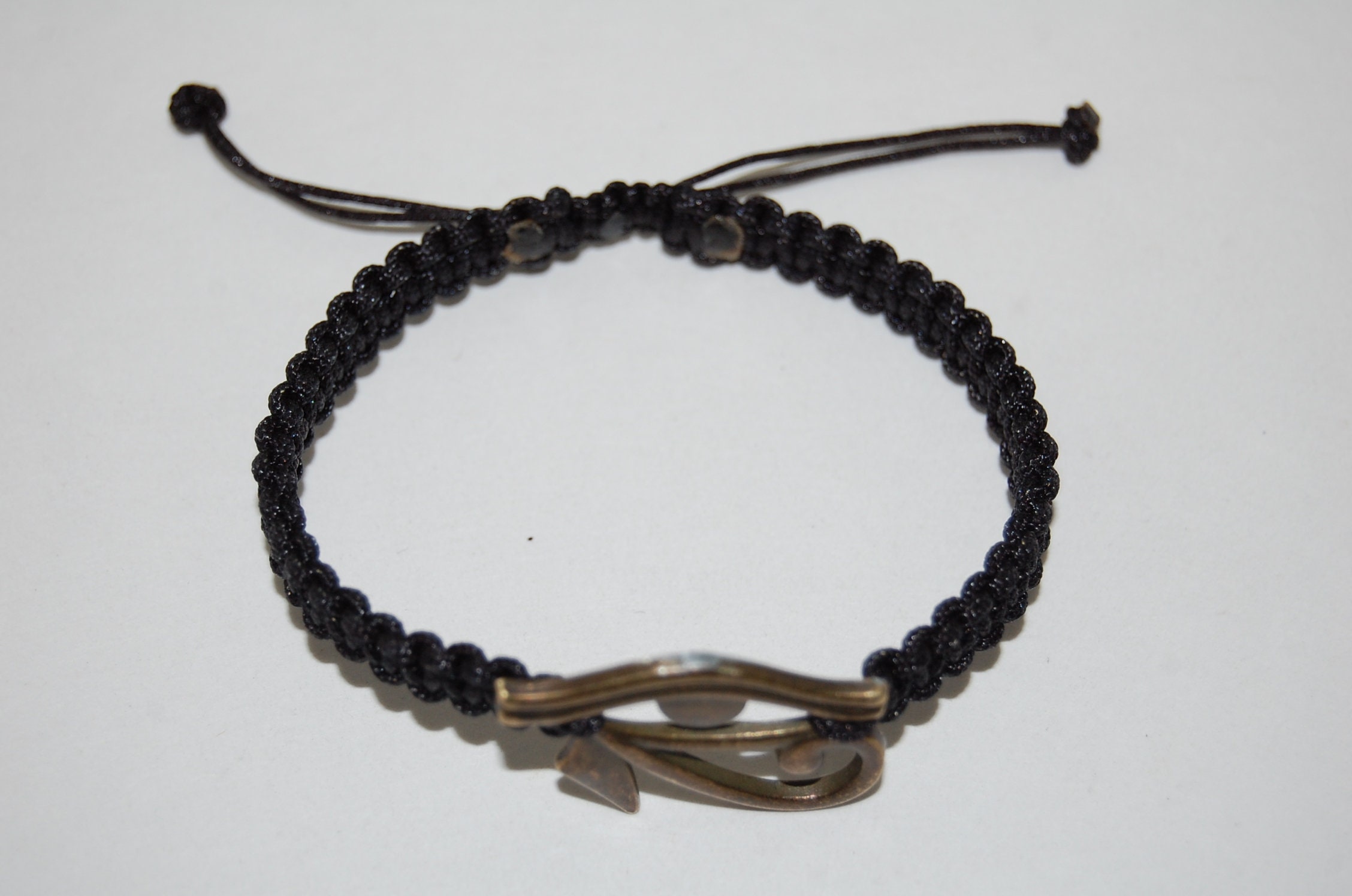 Egyptian Hawk Bracelet,god Eye of Horus Bracelet,cord Bracelet,ankh ...