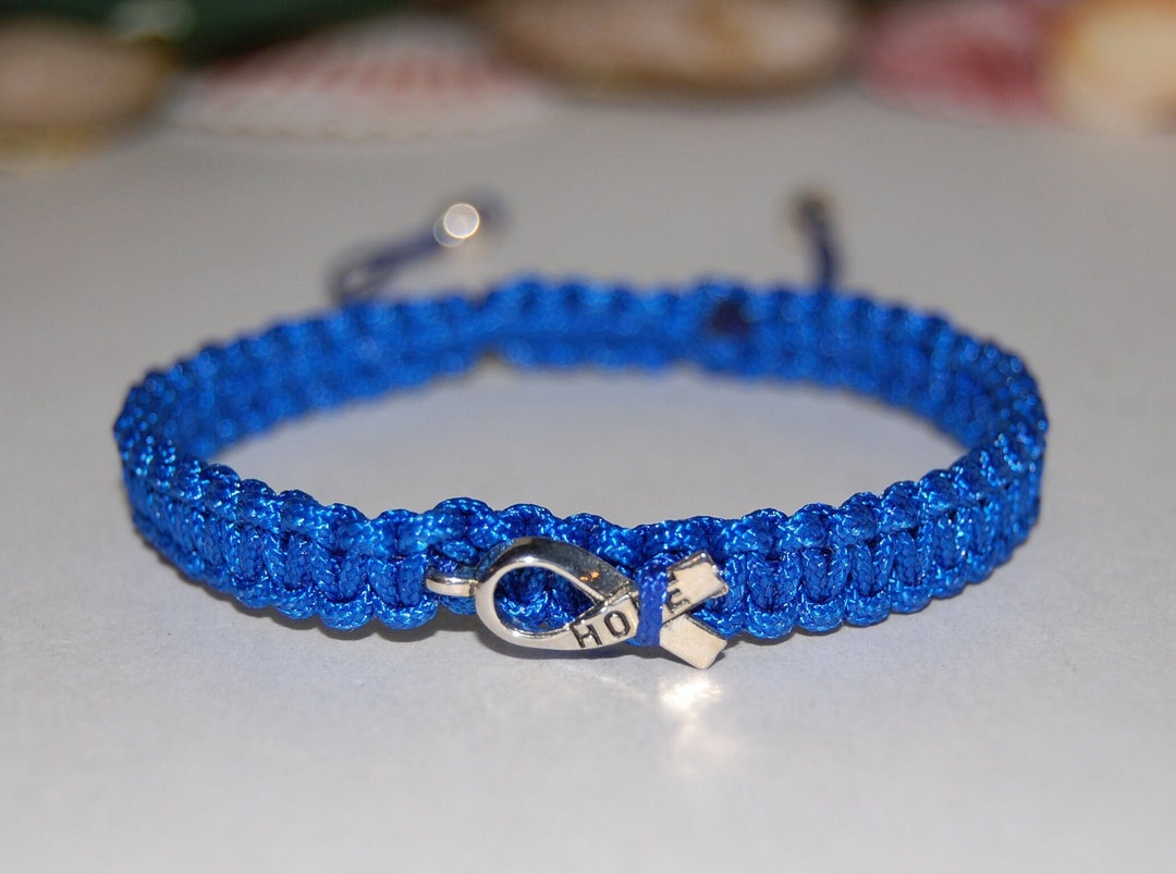 Awareness Bracelet,fight Cancer Bracelet,colon Cancer Awareness ...