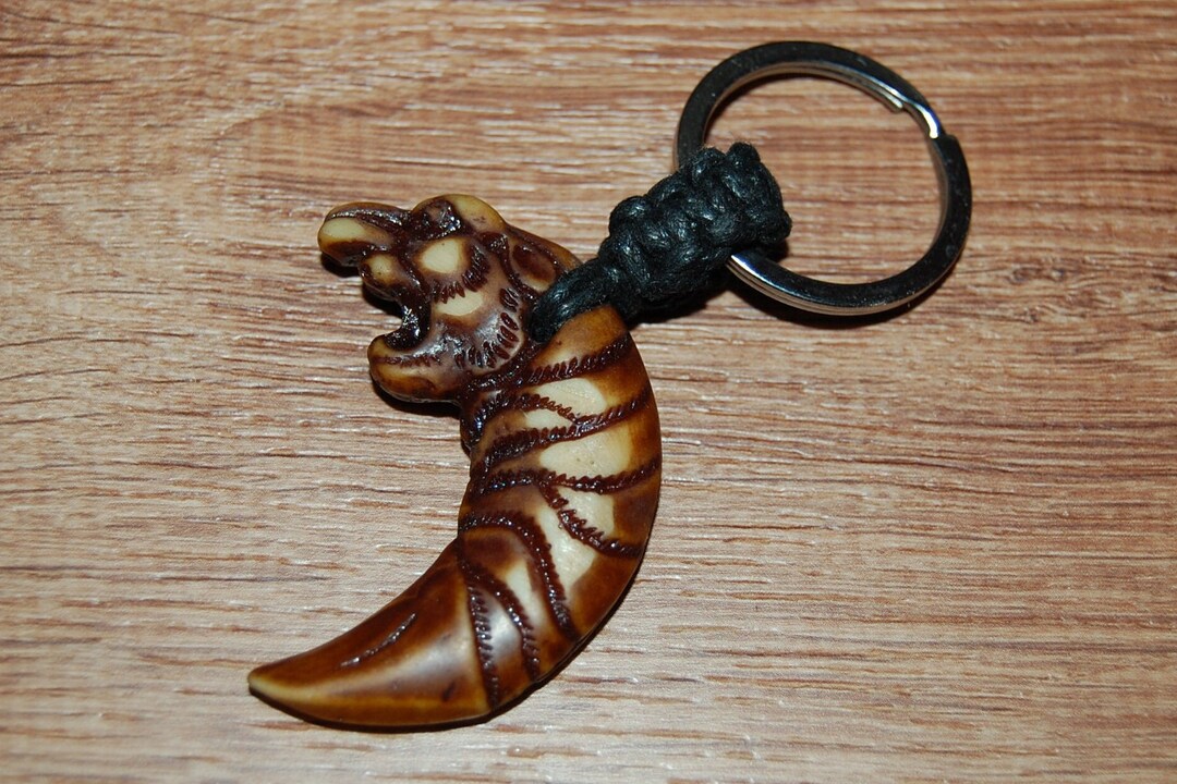 Tiger Keychain,tiger Head Keyring,year of the Tiger Keychain,protection ...