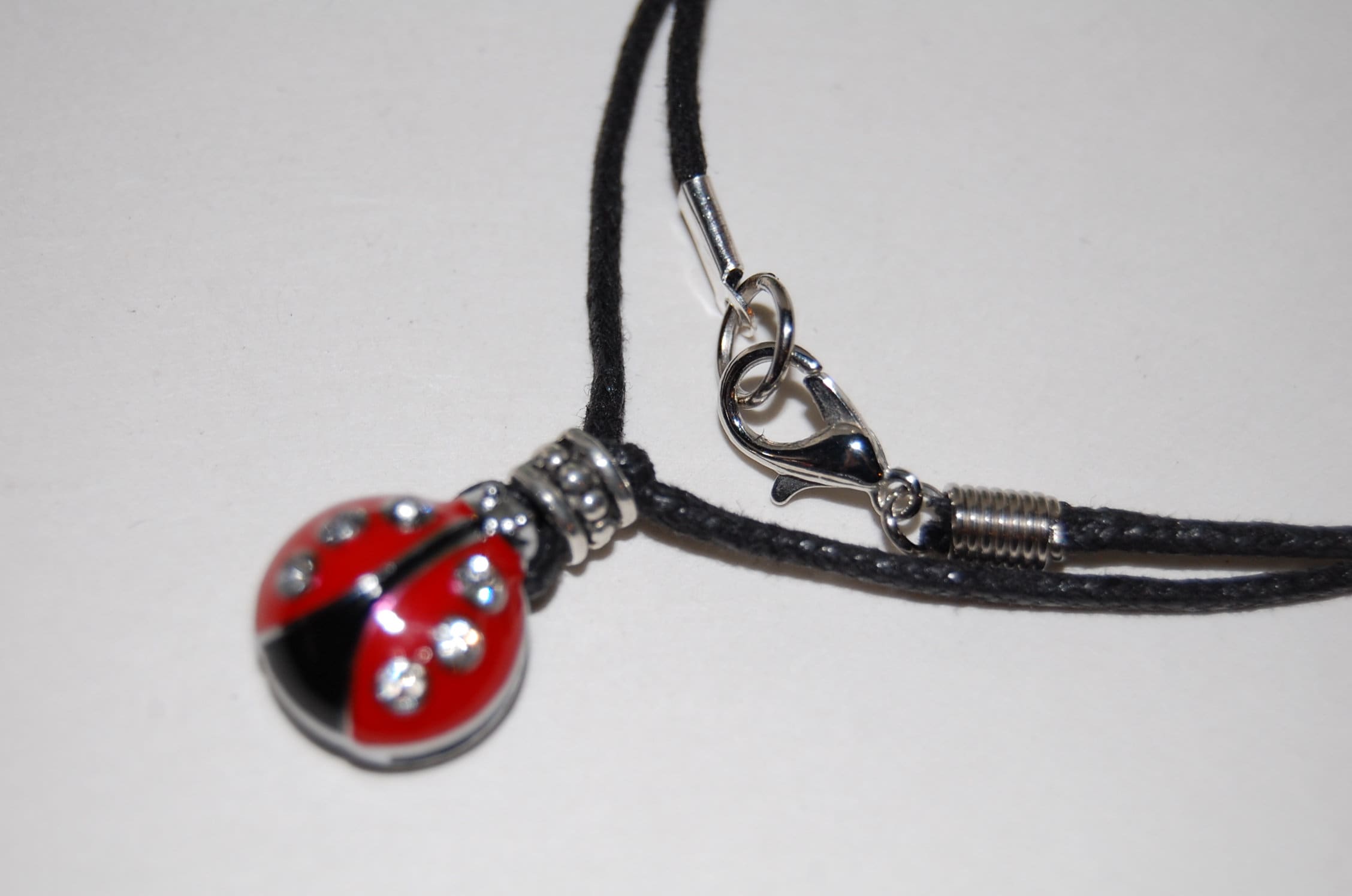 Ladybug NecklaceCute NecklaceSparkling Rhinestone | Etsy