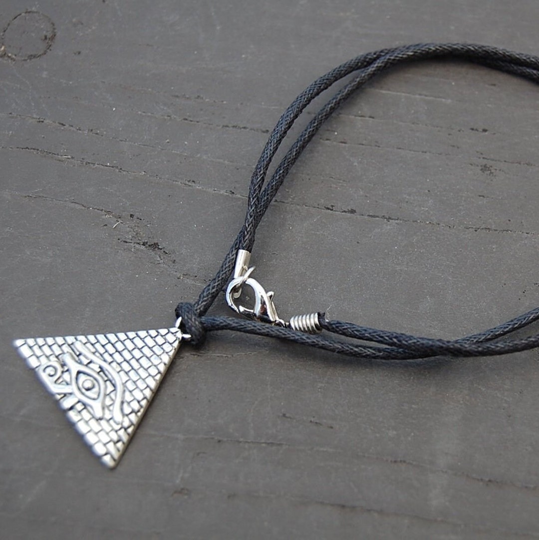 Egyptian Pyramid Necklace,pyramid,eye of Providence Necklace,cord ...