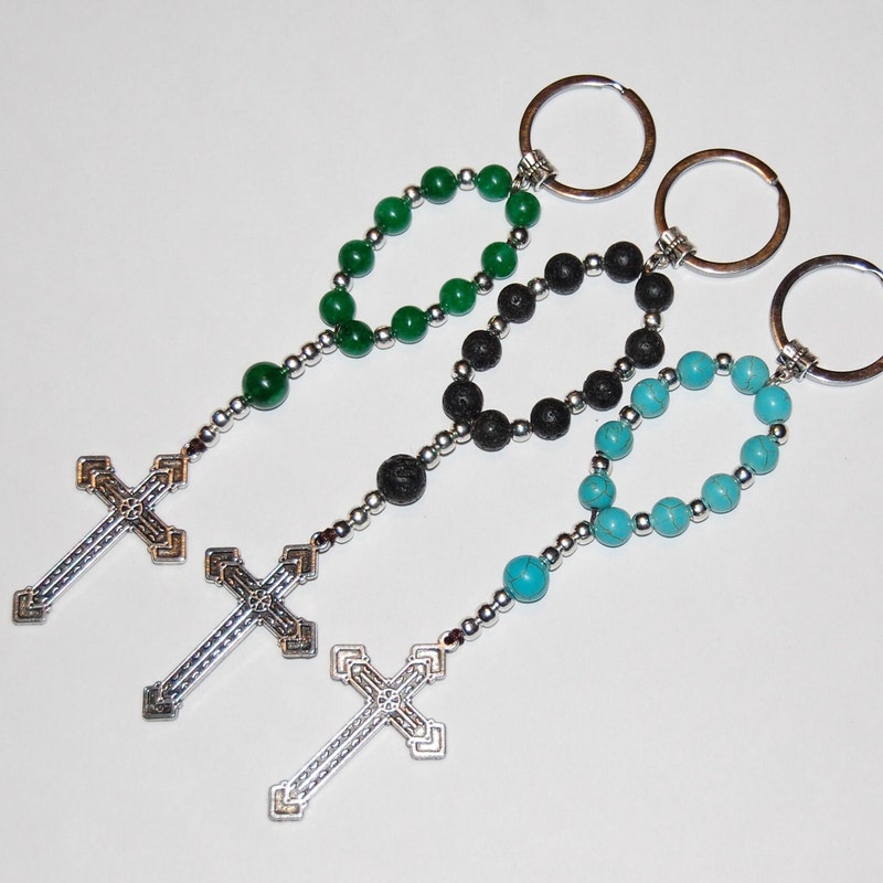 Lava Stone Rosary - Etsy