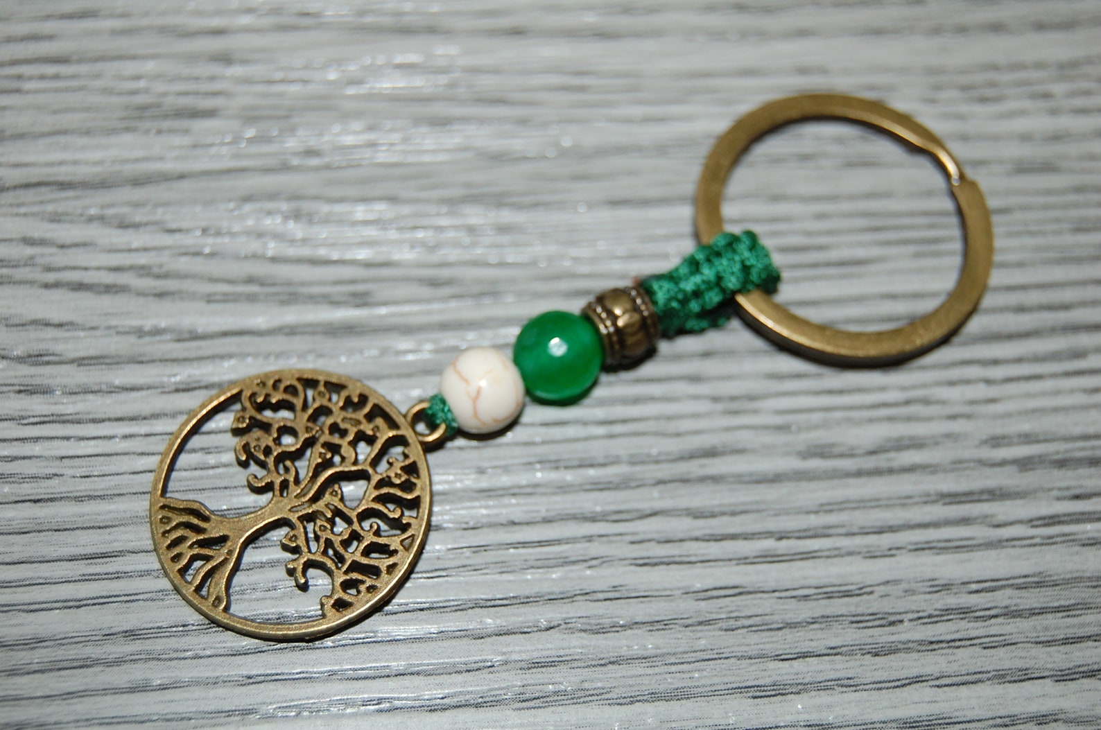Tree of Life Keychainjade Gemstone | Etsy