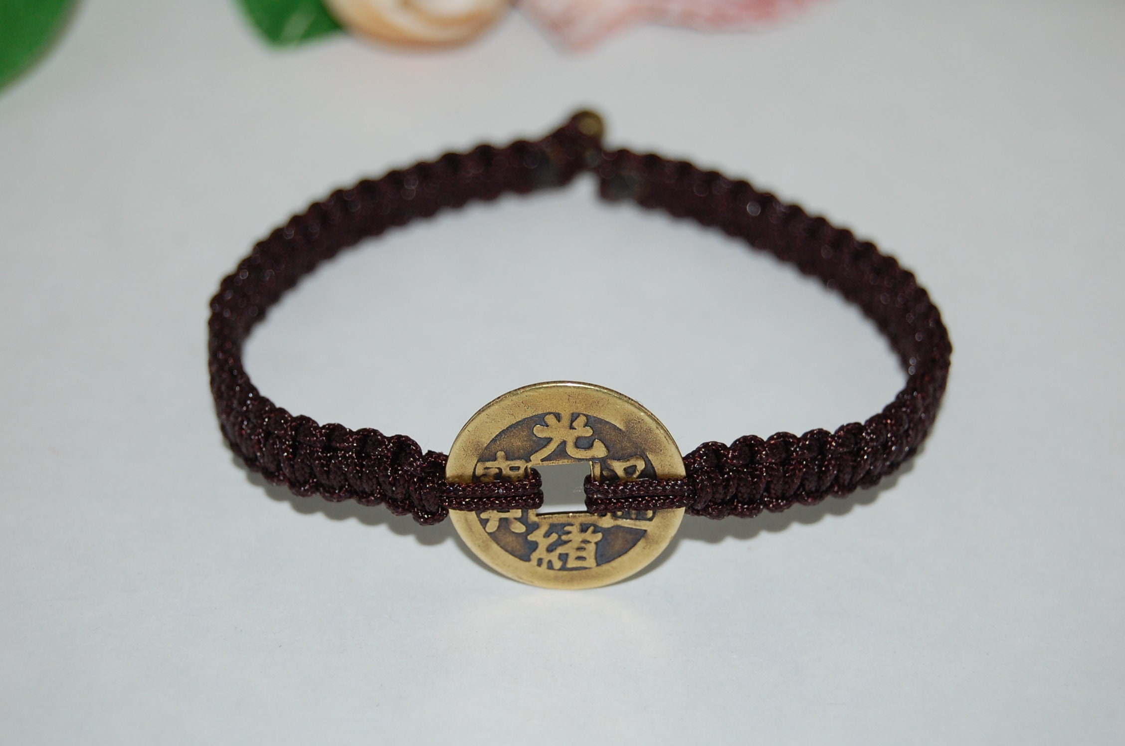 Chinese Coin Braceletgood Luck Braceletcoin String - Etsy