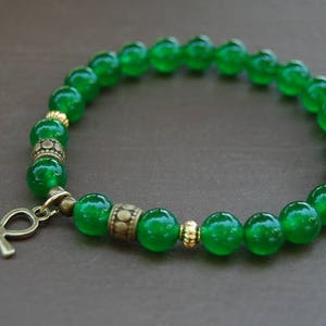 Ankh Cross Bracelet,jade 8mm Beads Bracelet,key of Nile,breath of Life ...
