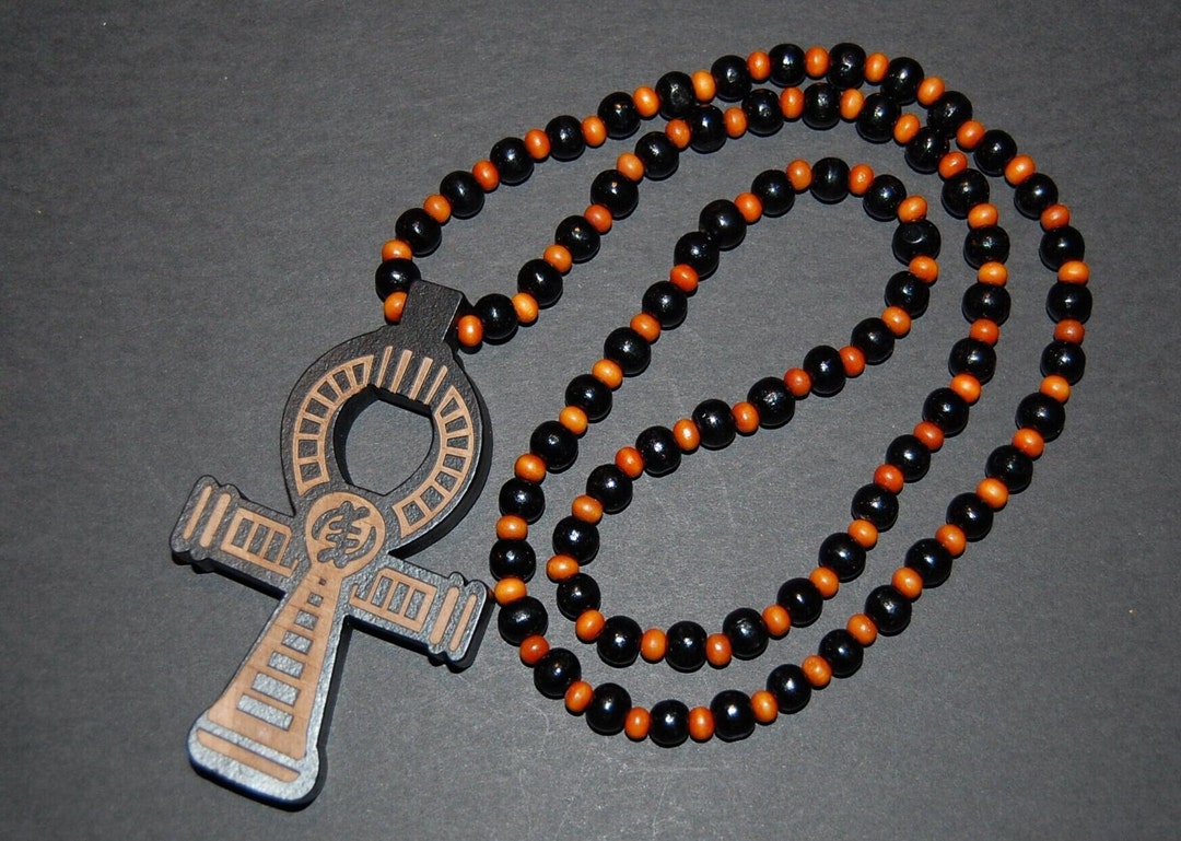 Ankh Cross Necklace,large Wood Ankh Cross,key of the Nile,wood Necklace ...