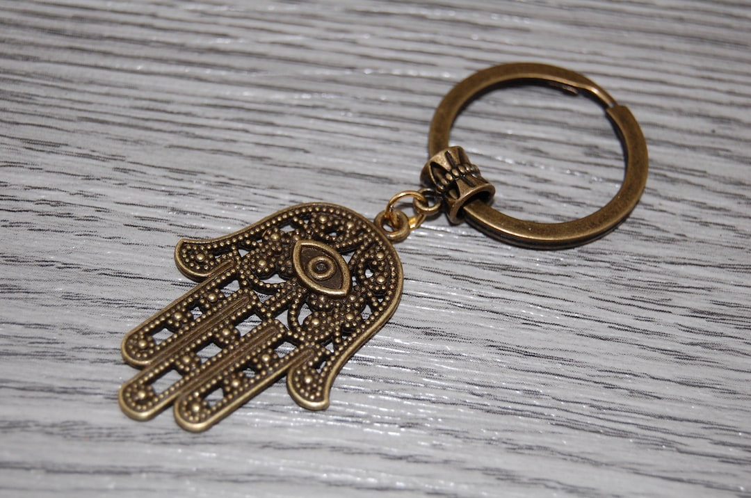 Hamsa Hand Keychain,evil Eye Keyring,good Fortune Keyring,car,fatima ...