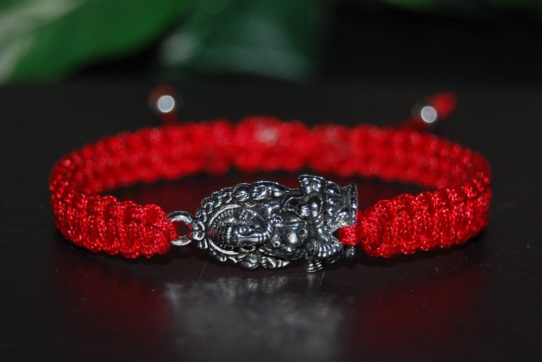 Elephant God Bracelet,ganesh Hindu,string Bracelet,shamballa Bracelet ...