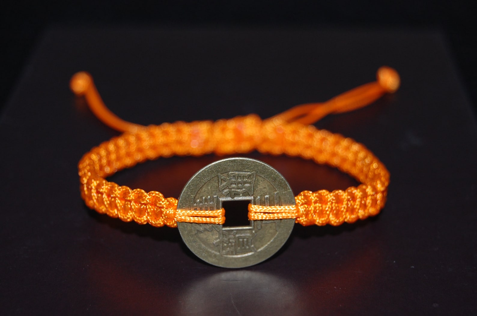 Chinese Lucky Coin Braceletgood Luck String - Etsy