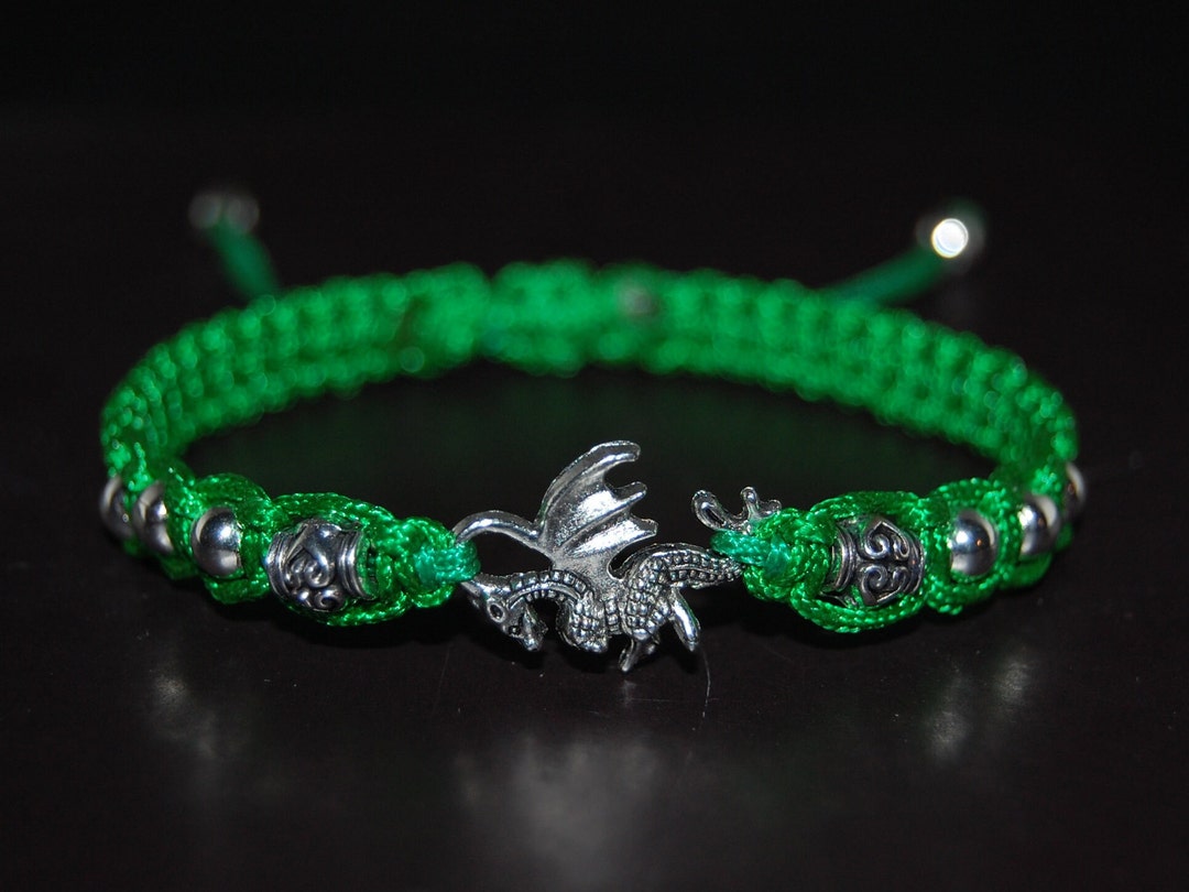 Dragon Bracelet,welsh Dragon Bracelet,macrame Bracelet,dragon Gifts,man ...