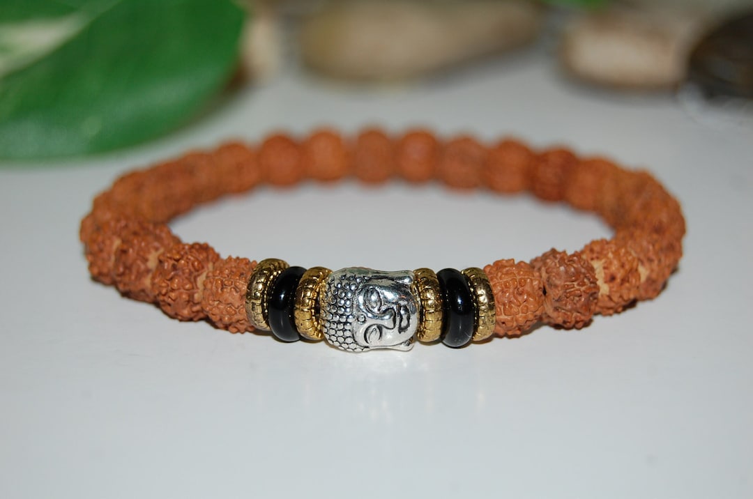Bodhi Tree Seeds 8mm Beads Bracelet,buddha,buddhist Rudraksha Seed ...
