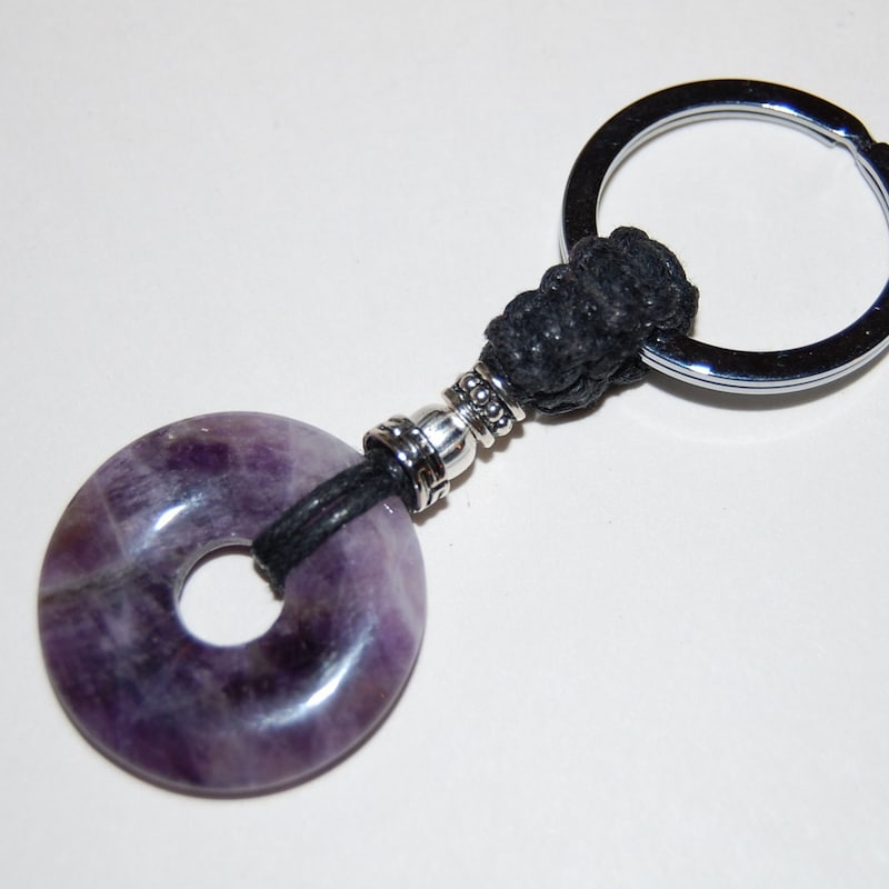 Gemstone Keychain - Etsy