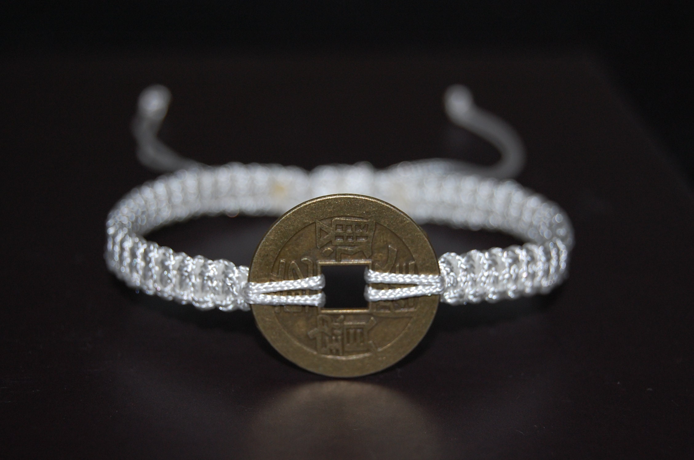 Chinese Lucky Coin Bracelet,good Luck String Bracelet,adjustable ...