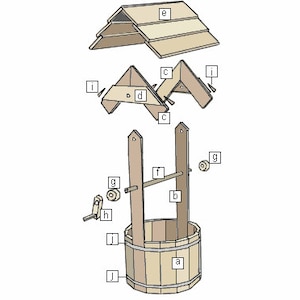 Plans for a Wooden Wishing Well | PDF Downloadable File - Etsy