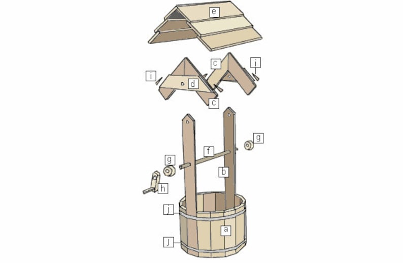 Plans for a Wooden Wishing Well | PDF Downloadable File - Etsy