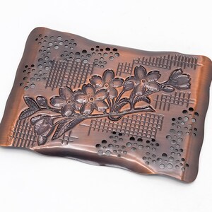 Japanese Pure Copper Plates Set Cherry Blossom Design Meimei-sara ...