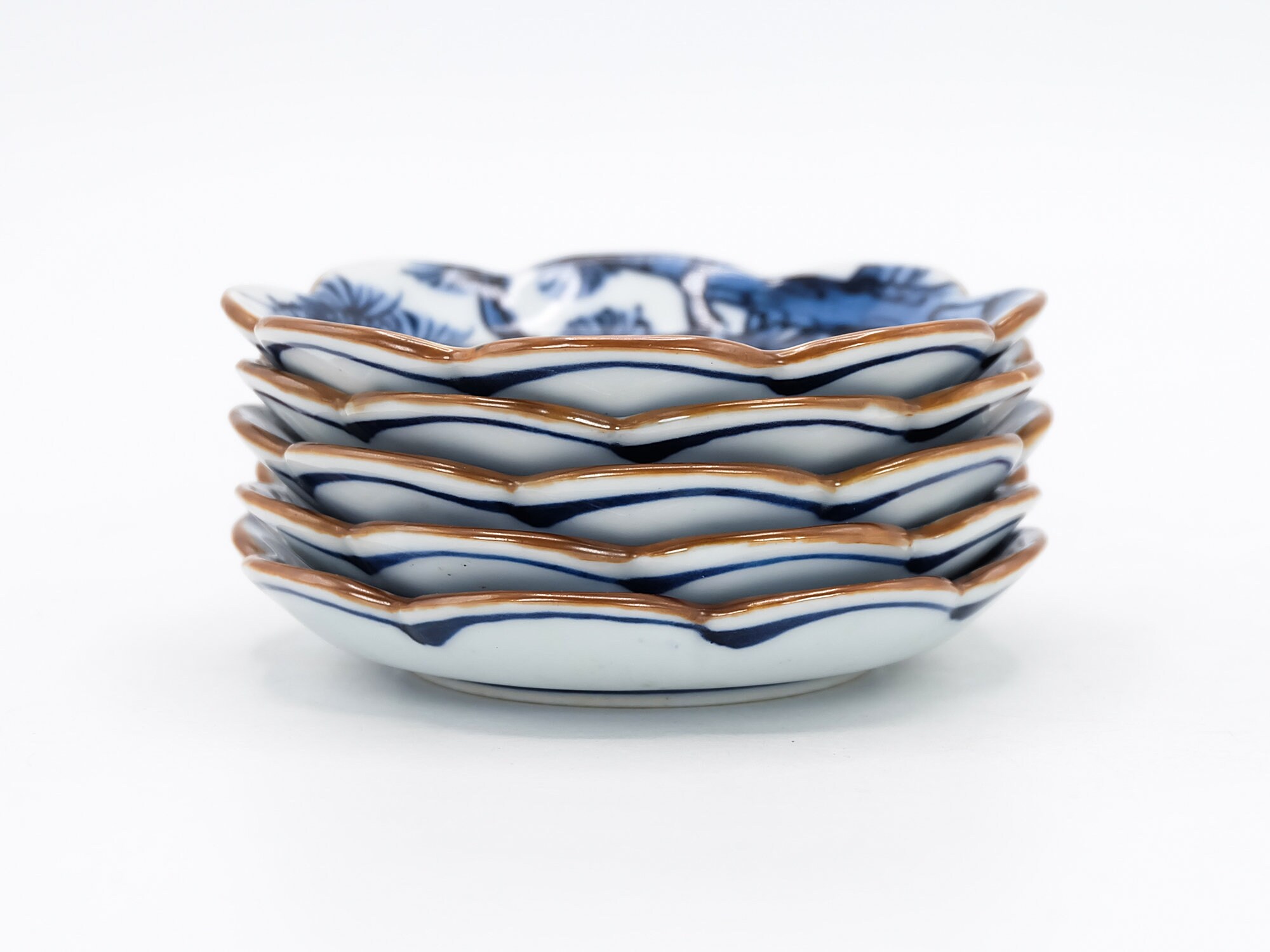 Japanese Porcelain Plate Blue and White Karako Design by - Etsy