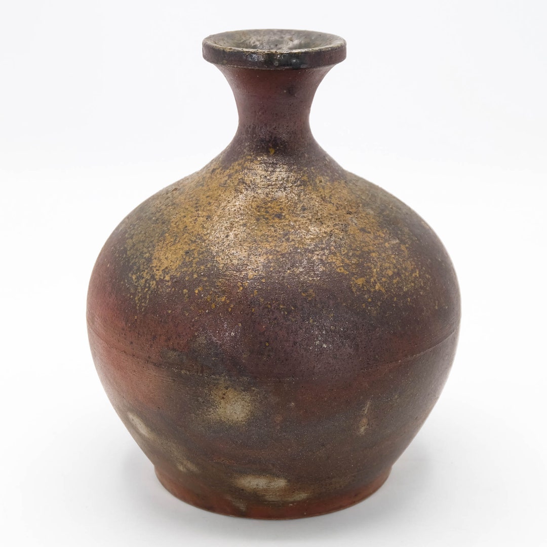 Japanese Wood Fired Pottery Flower Vase by Tansen Kiln Tamba - Etsy