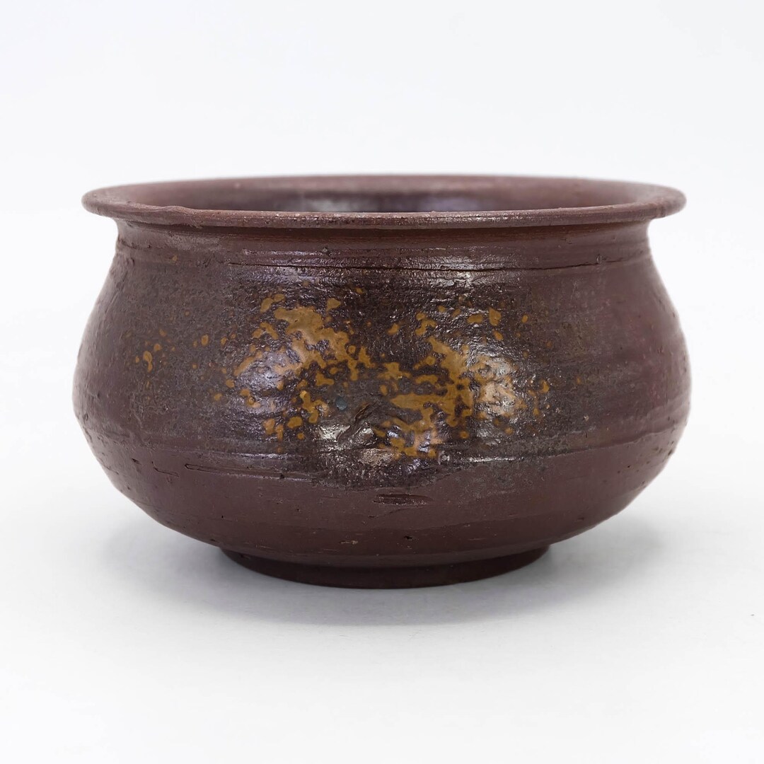 Kensui Waste-water Container Bowl Slop Basin by Toho Kimura Bizen Ware ...