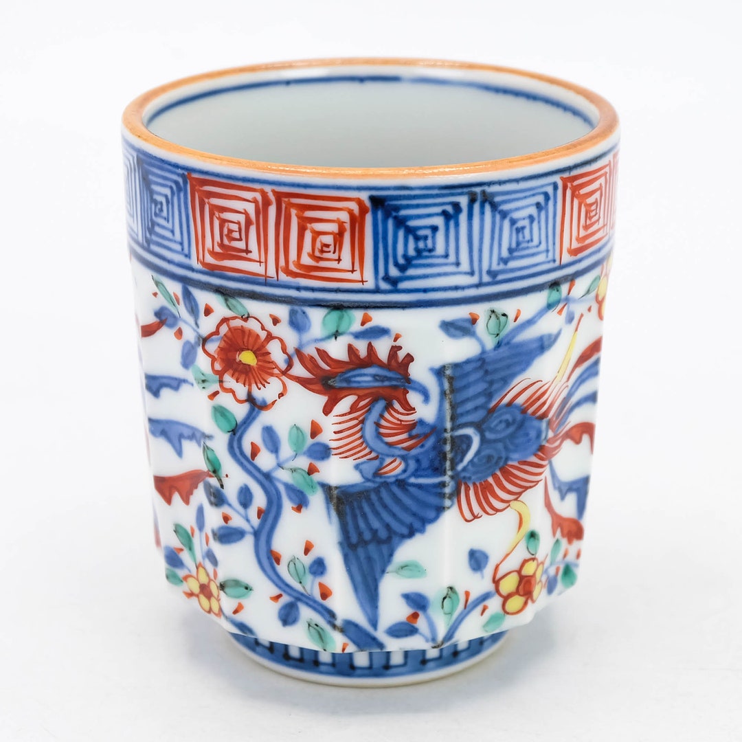 Japanese Tea Cup 200ml Phoenix Design by Kano Shokoku Kyo Ware Teacup ...