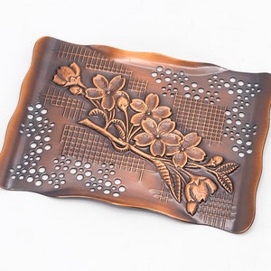 Japanese Pure Copper Plates Set Cherry Blossom Design Meimei-sara ...