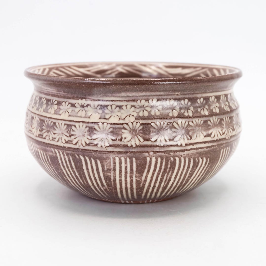 Mishima Kensui Waste-water Container Bowl Slop Basin Kyo Ware Chanoyu ...