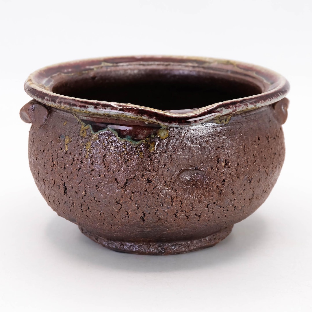 Kensui Waste-water Container Bowl Slop Basin Shigaraki Ware Chanoyu Tea ...