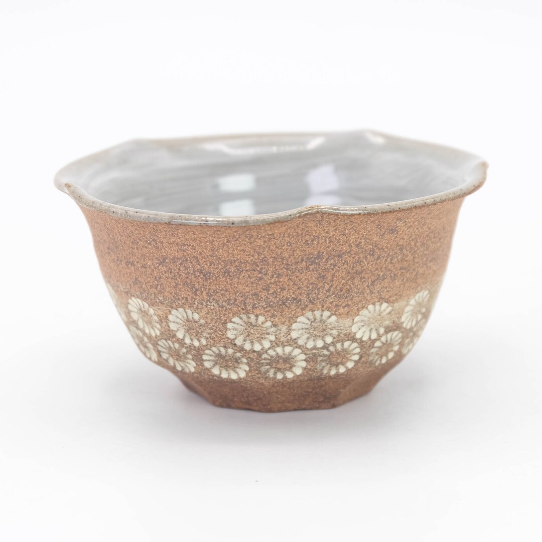 Japanese Tea Cup 120ml Speckled Glaze Mishima Pattern by Garaku Kiln ...