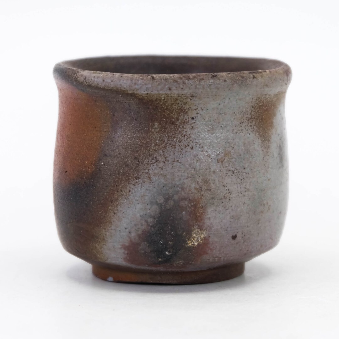 Japanese Sake Cup Sangiri by Ando Riki Bizen Ware Guinomi, Nippon2you ...