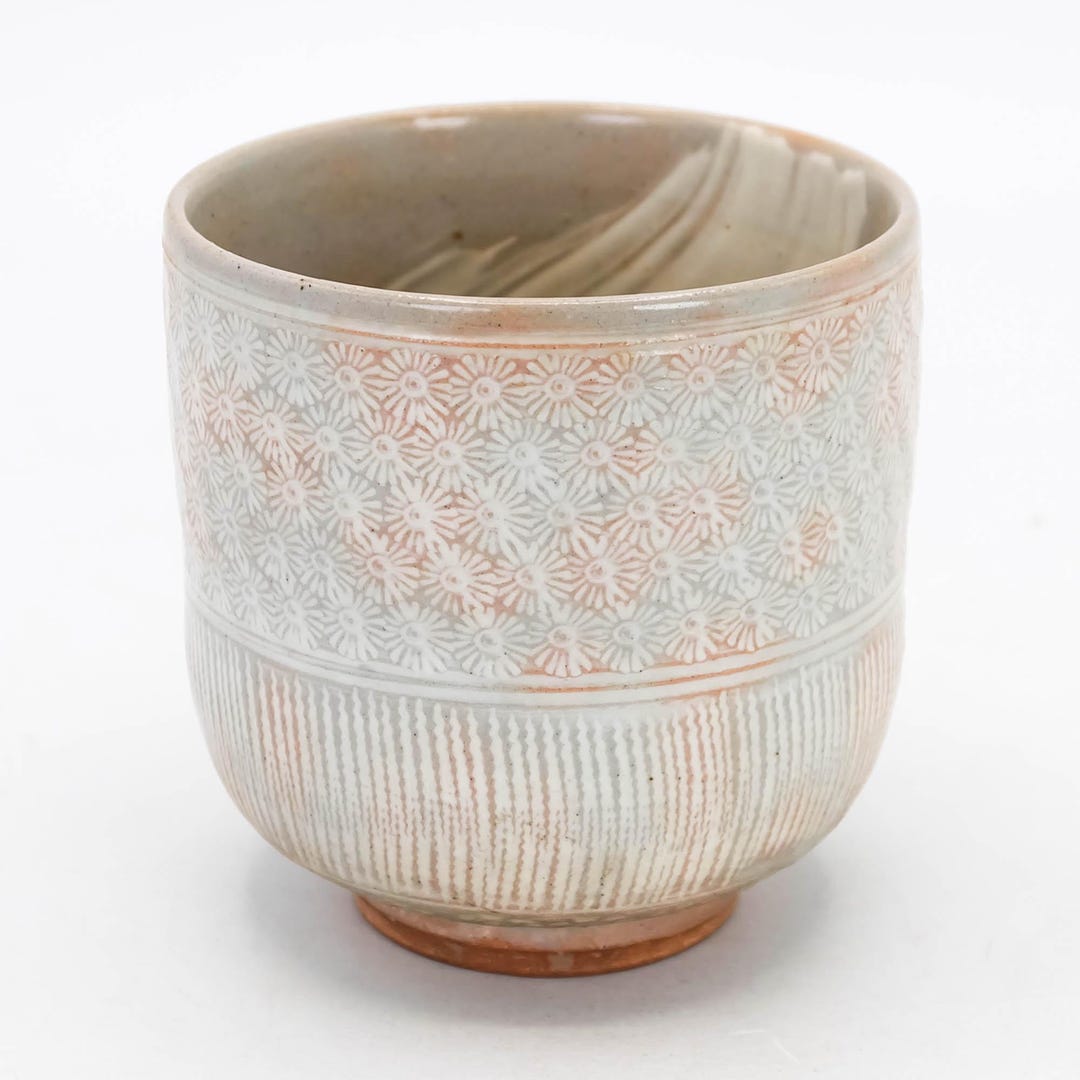 Japanese Tea Cup 330ml Mishima Inlay by Morizato Toraku Kyo Ware Teacup ...