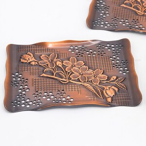 Japanese Pure Copper Plates Set Cherry Blossom Design Meimei-sara ...