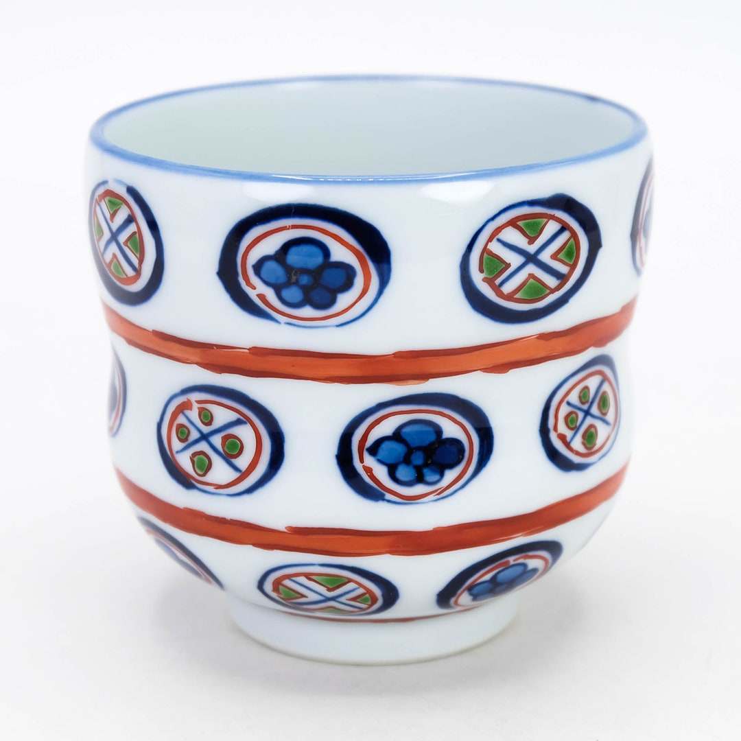 Japanese Tea Cup 200ml Maru-mon Design by Gen-emon Kiln Arita Ware ...