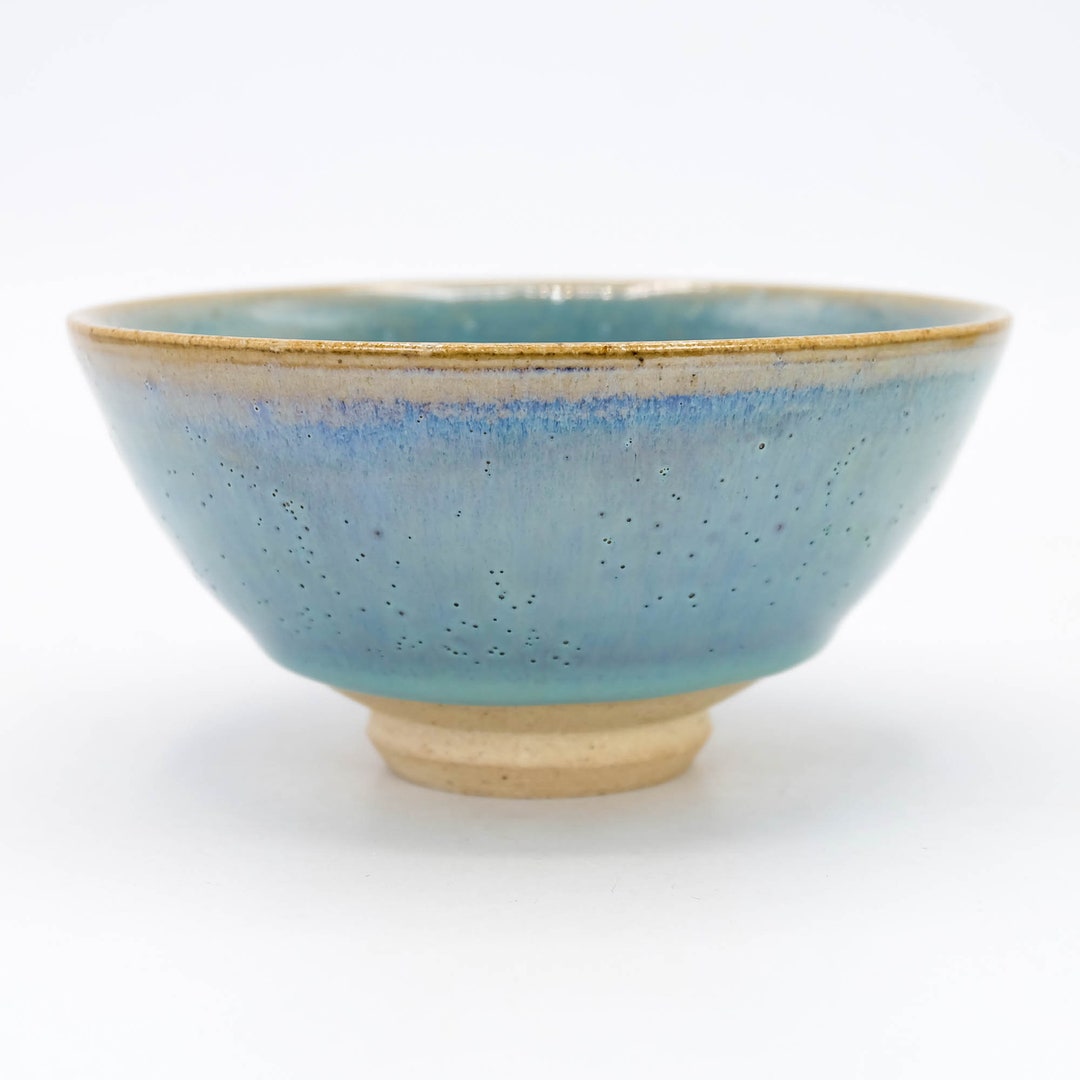 Chawan Tea Bowl Blue Green Tenmoku Glaze Agano Ware, Nippon2you - Etsy