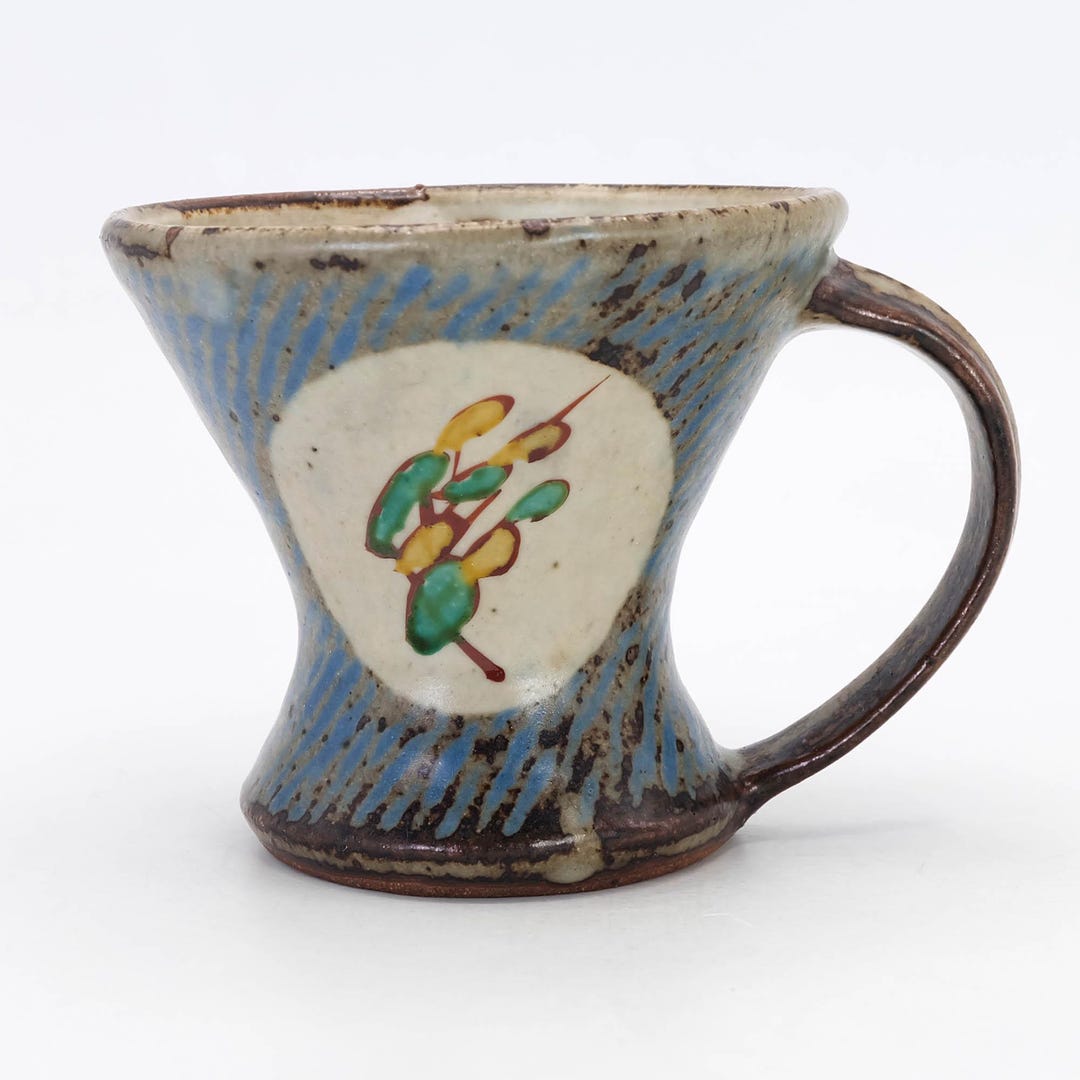 Japanese Pottery Mug Jomon Zogan Rope Pattern by Tatzuso Shimaoka ...