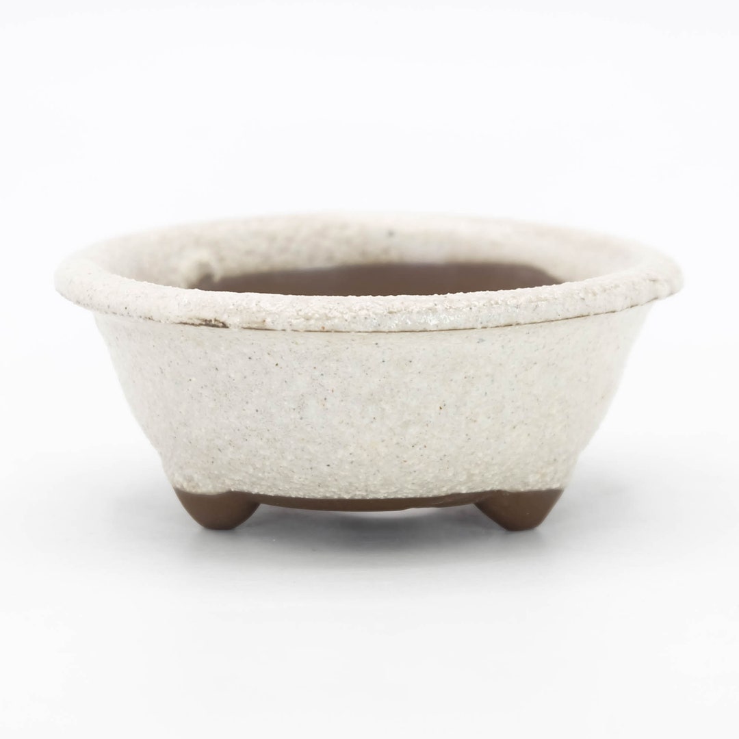 Maru Circle Bonsai Pot White Glaze, Nippon2you - Etsy