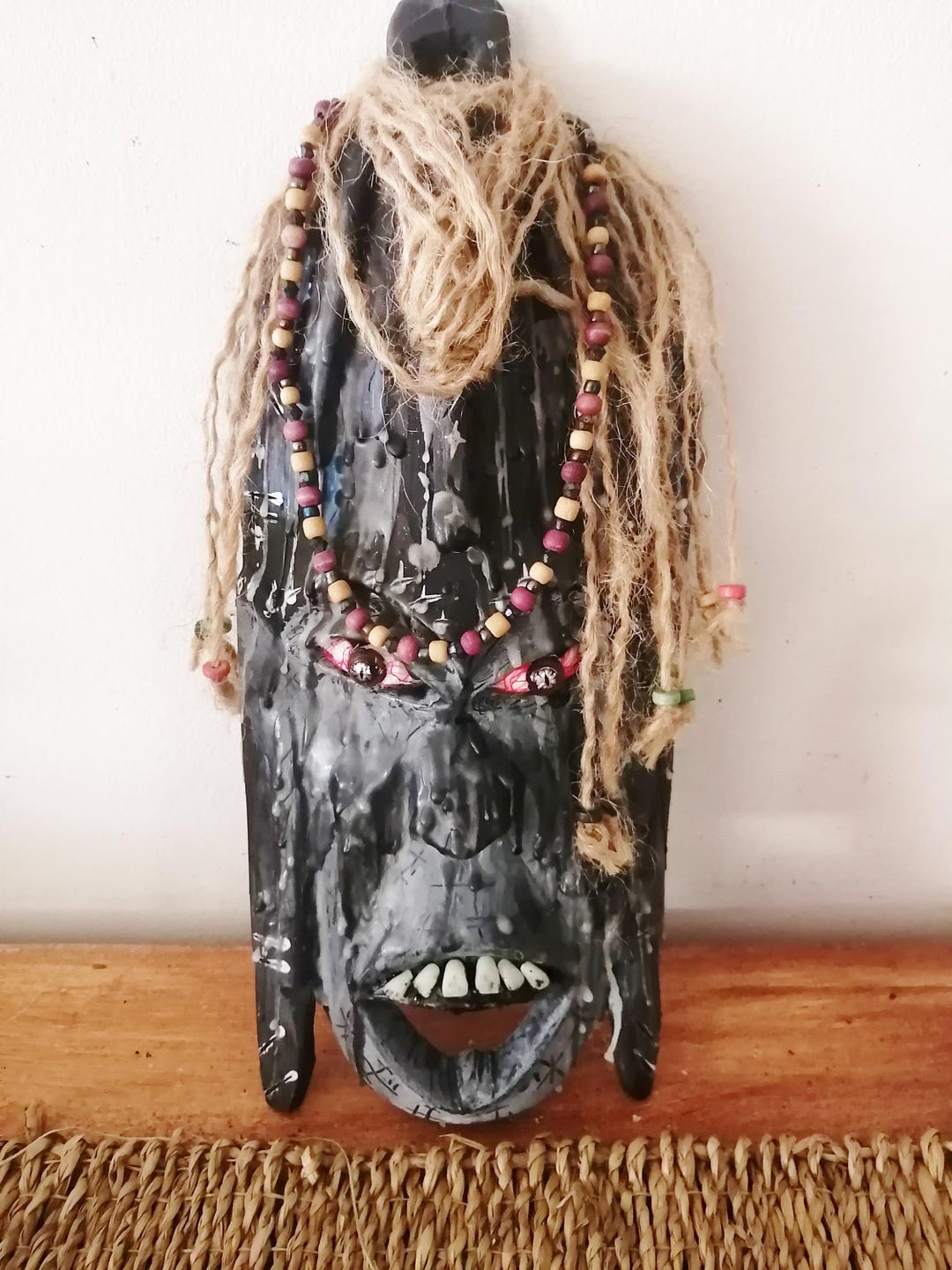 Papa Legba Ritual Voodoo Totem Temple Mask - Etsy