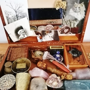 Haunted Antique Witches Box, Witches Kit, Altar Tools, Pagan - Etsy