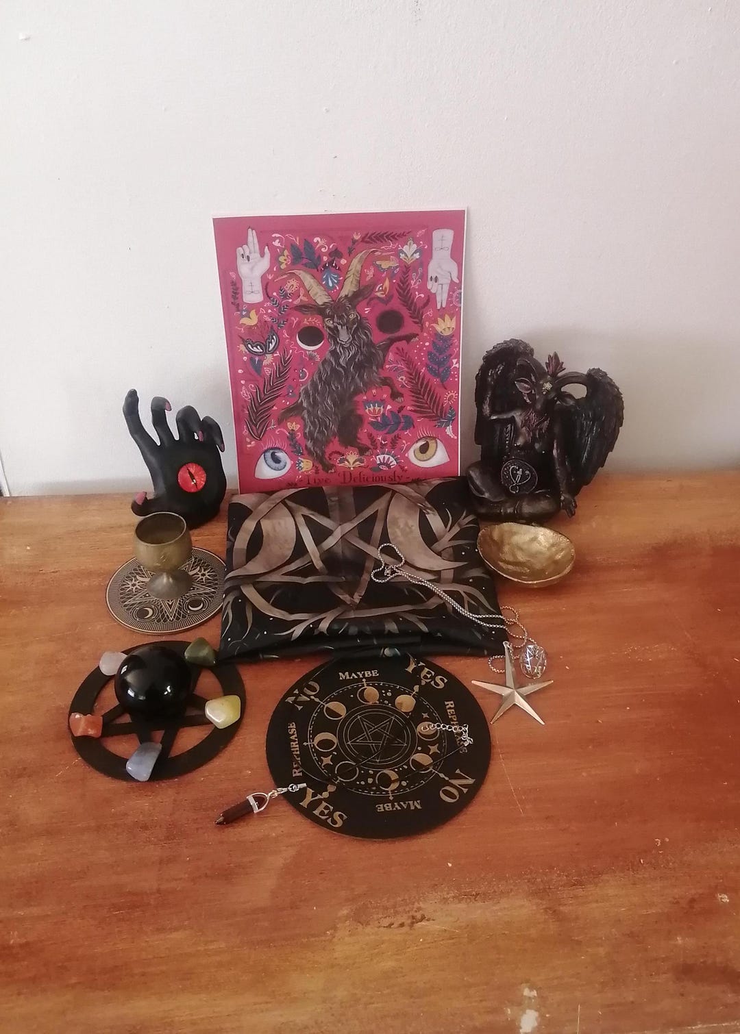 Baphomet Satanic Dark Arts Altar Kit (I Will Cover Any Applicable USA Tariffs - Etsy