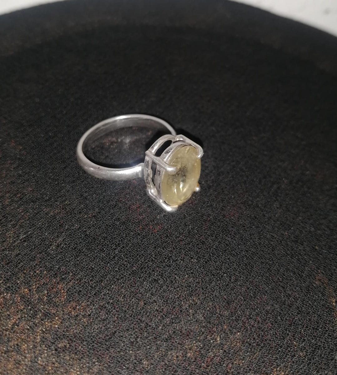 Guardian Conduit Witches Ritual Ring, Antique Silver and Citrine ...