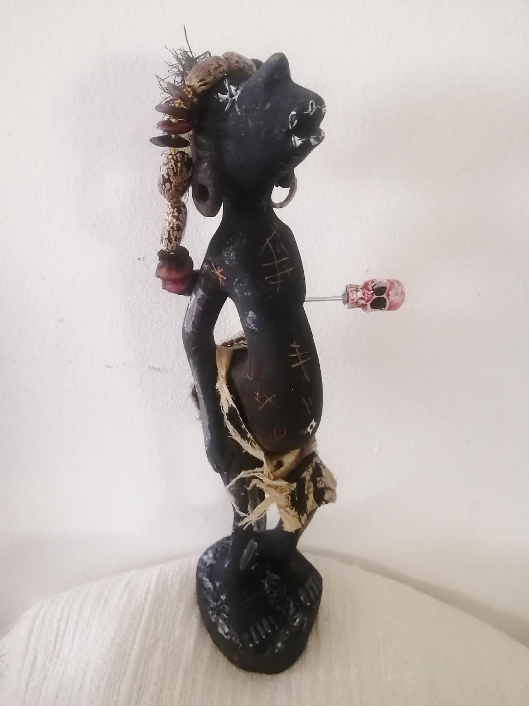 Vintage African Voodoo Doll, Traditional Carved Wood Voodoo Doll - Etsy