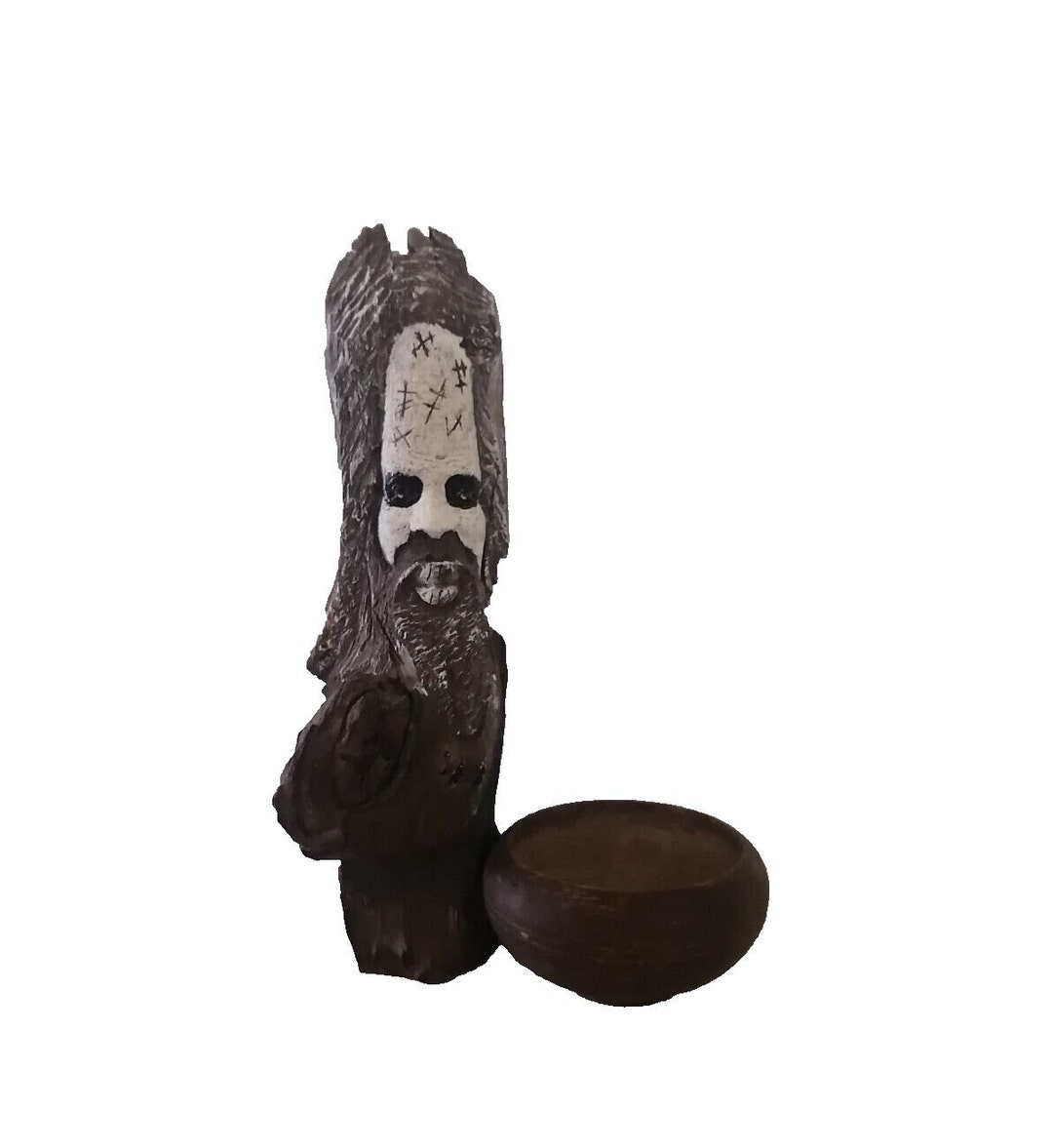 Baron Samedi Voodoo Statue / Offering Set/ Hand Carved Antique Voodoo ...