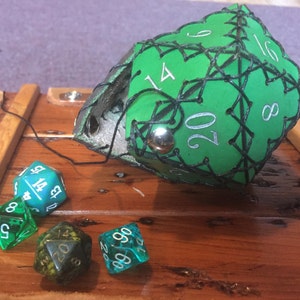 Green D20 Dice Bag - Etsy