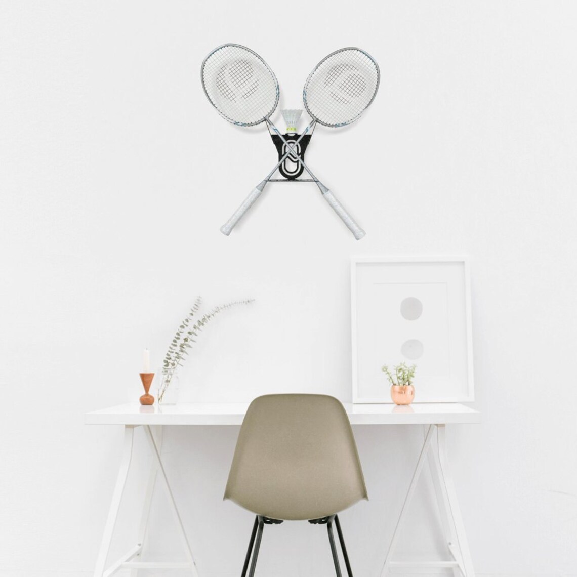 Badminton Racket Storage Rack Wall Mount 100% Steel - Etsy